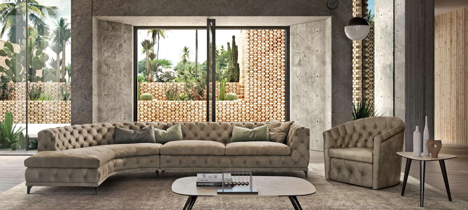 Shop The Aston Curved Sofa | Casarredo